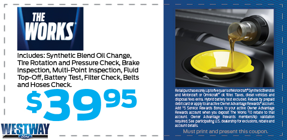 The Works Service Package | Westway Ford Service Las Colinas TX ...